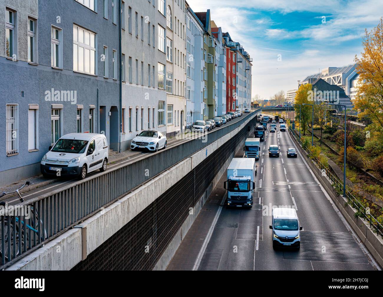 Living On The Berlin City Motorway Stock Photo - Alamy