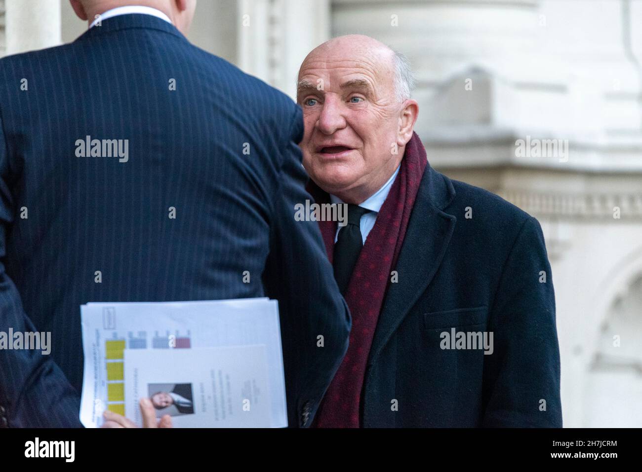 Stephen Pound arriving for the funeral service requiem mass for ...