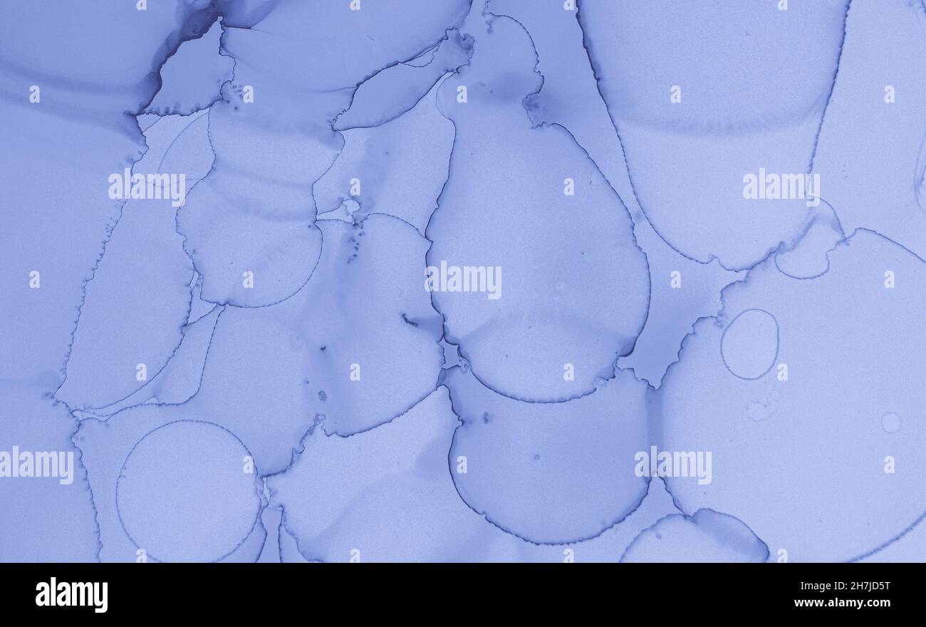 Blue Ink Texture. Wave Background. Watercolour Stock Photo - Alamy