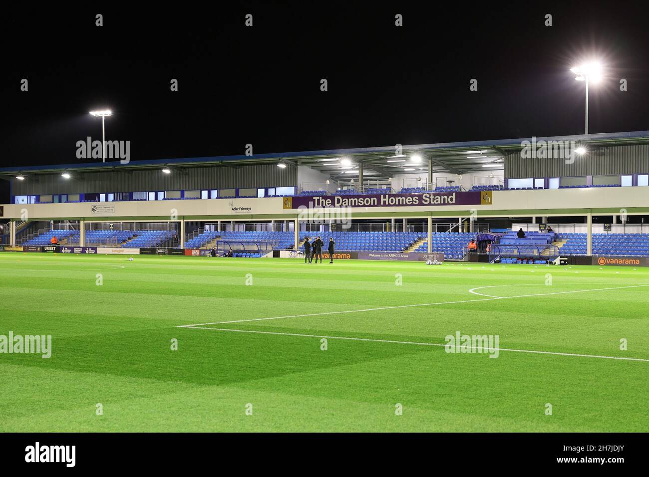 SOLIHULL, UK. NOVEMBER 23RD. A general view of the stadium ahead of ...