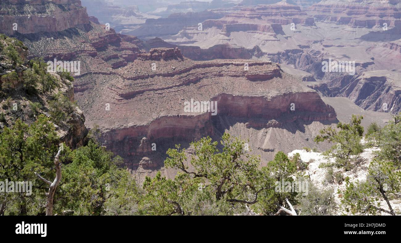 Grand Canyon National Park scenic view. Panorama Arizona USA from the ...