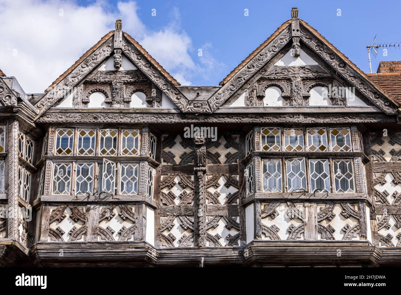 Feathers hotel facade, an inn on Corve street dating from the 1600s in ...