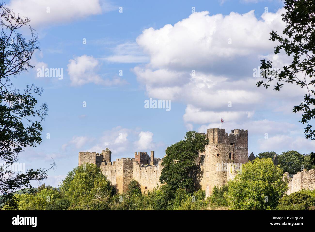 Ludlow castle in Ludlow, Shropshire, England, UK Stock Photo - Alamy