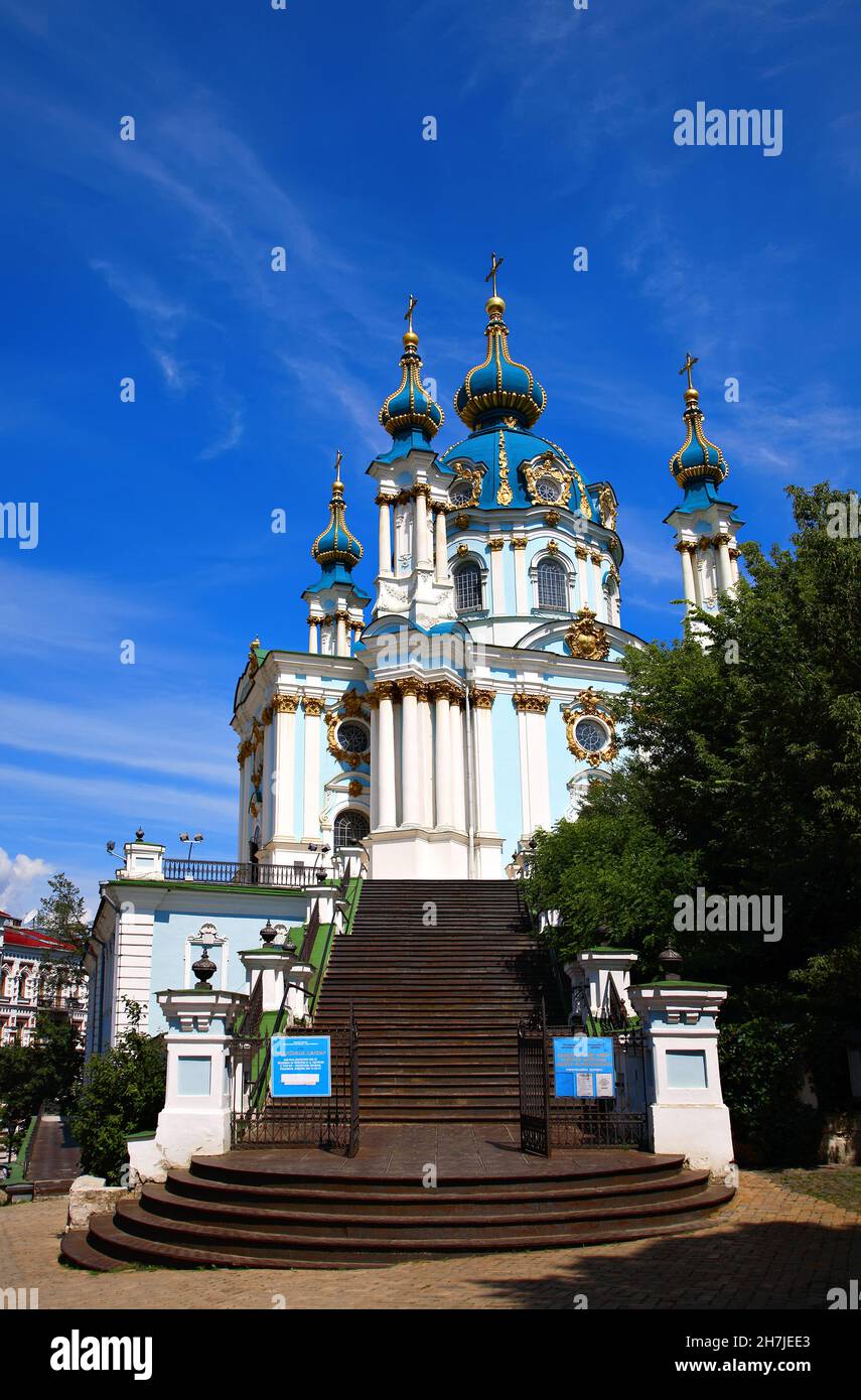 St. Andrew`s Church, Kiev, Ukraine Stock Photo - Alamy