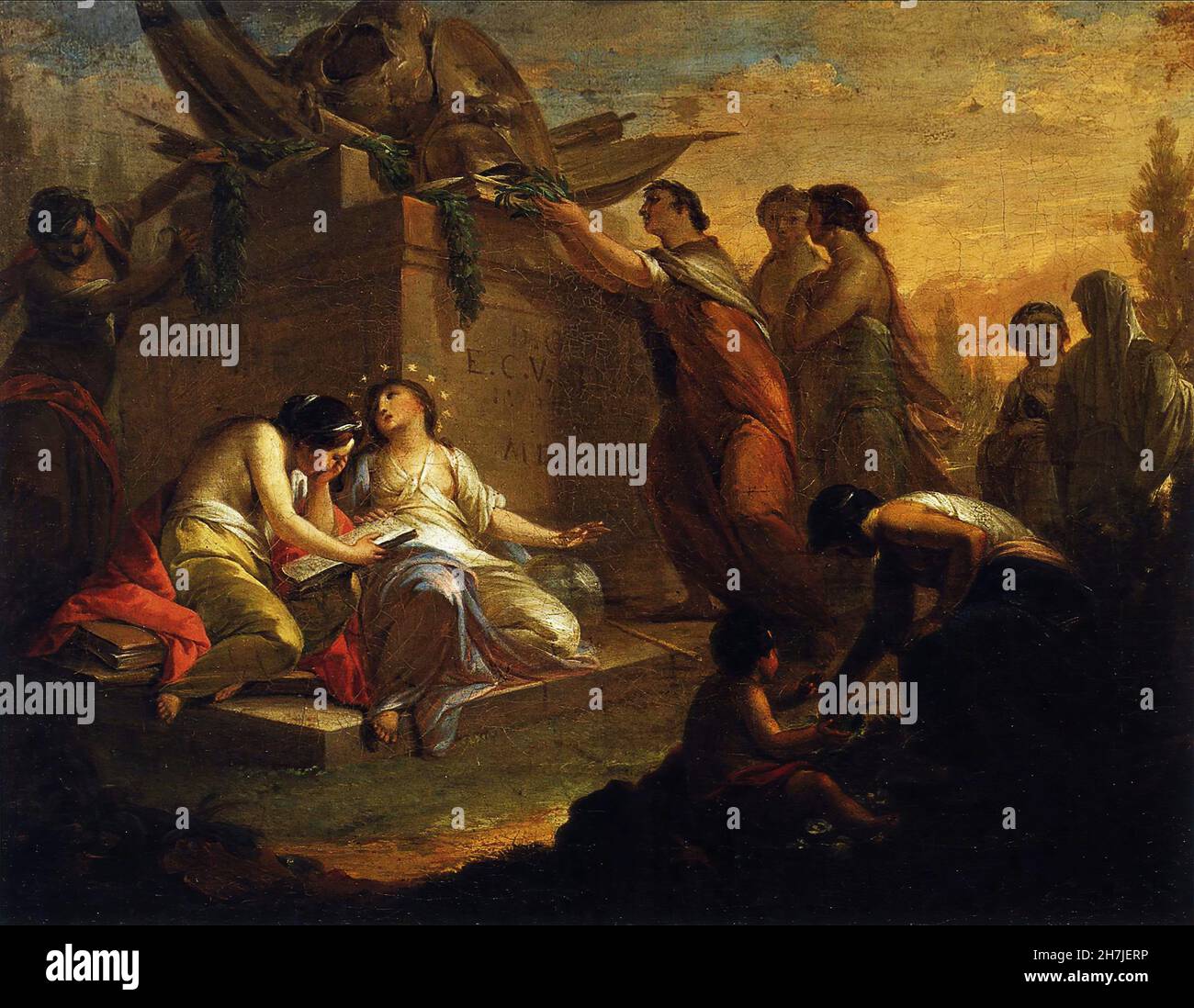 Adam Friedrich Oeser - Denkmal fÃ¼r Ewald Christian von Kleist, 1761 ...