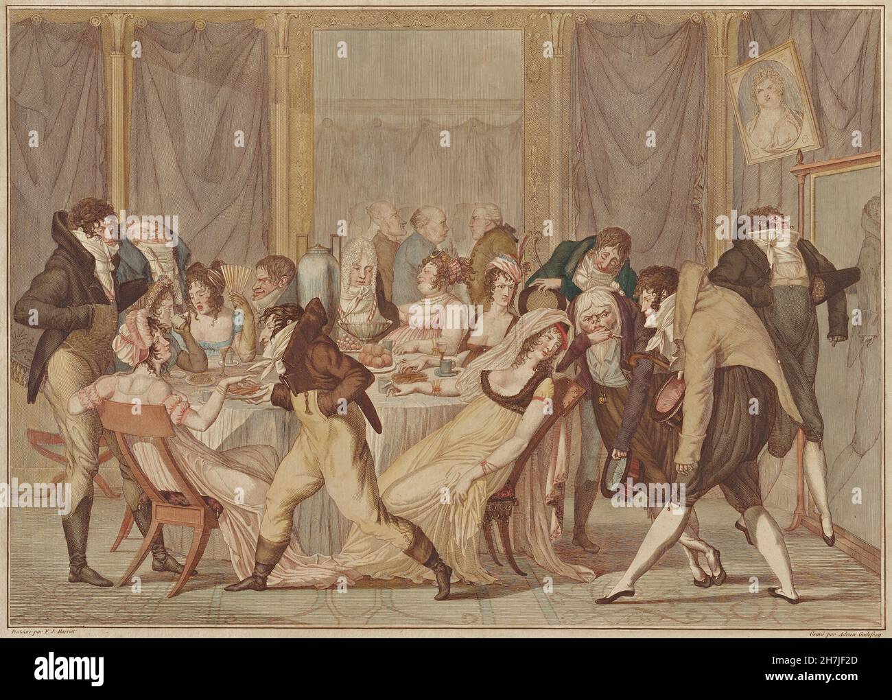 Adrien Pierre Francois Godefroy (1777-1865) - Le ThÃ© Parisien (1801 ...