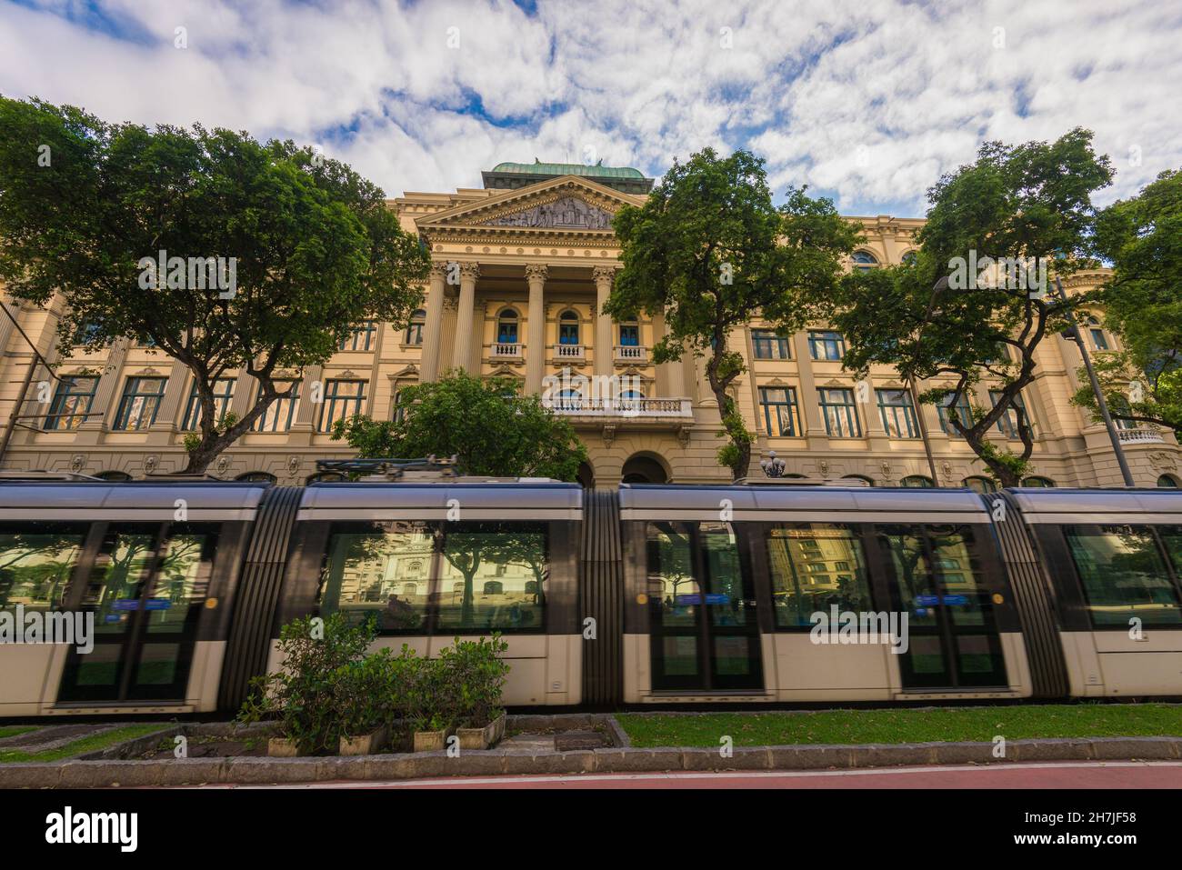 Rio de Janeiro, Brazil - October 26, 2021: VLT passenger tram passing ...