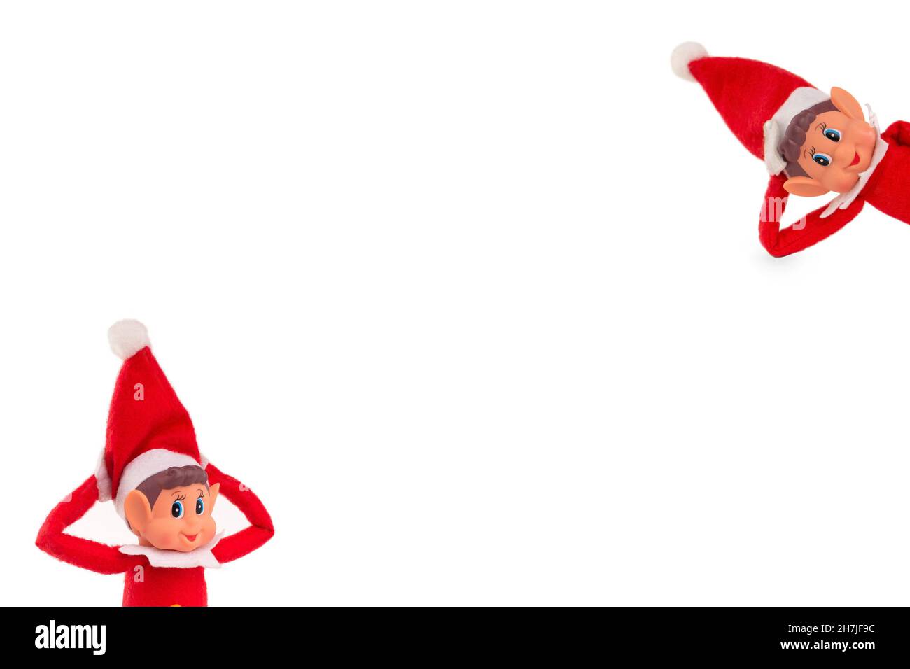 Elf on the shelf white background hi-res stock photography and images ...