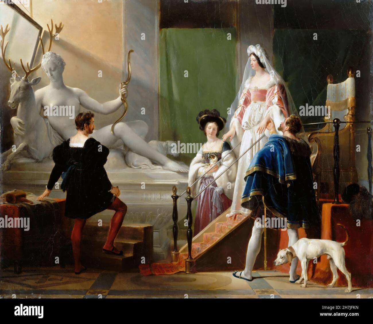 Alexandre-Evariste Fragonard (1780-1850) - Henri II and Diane de ...