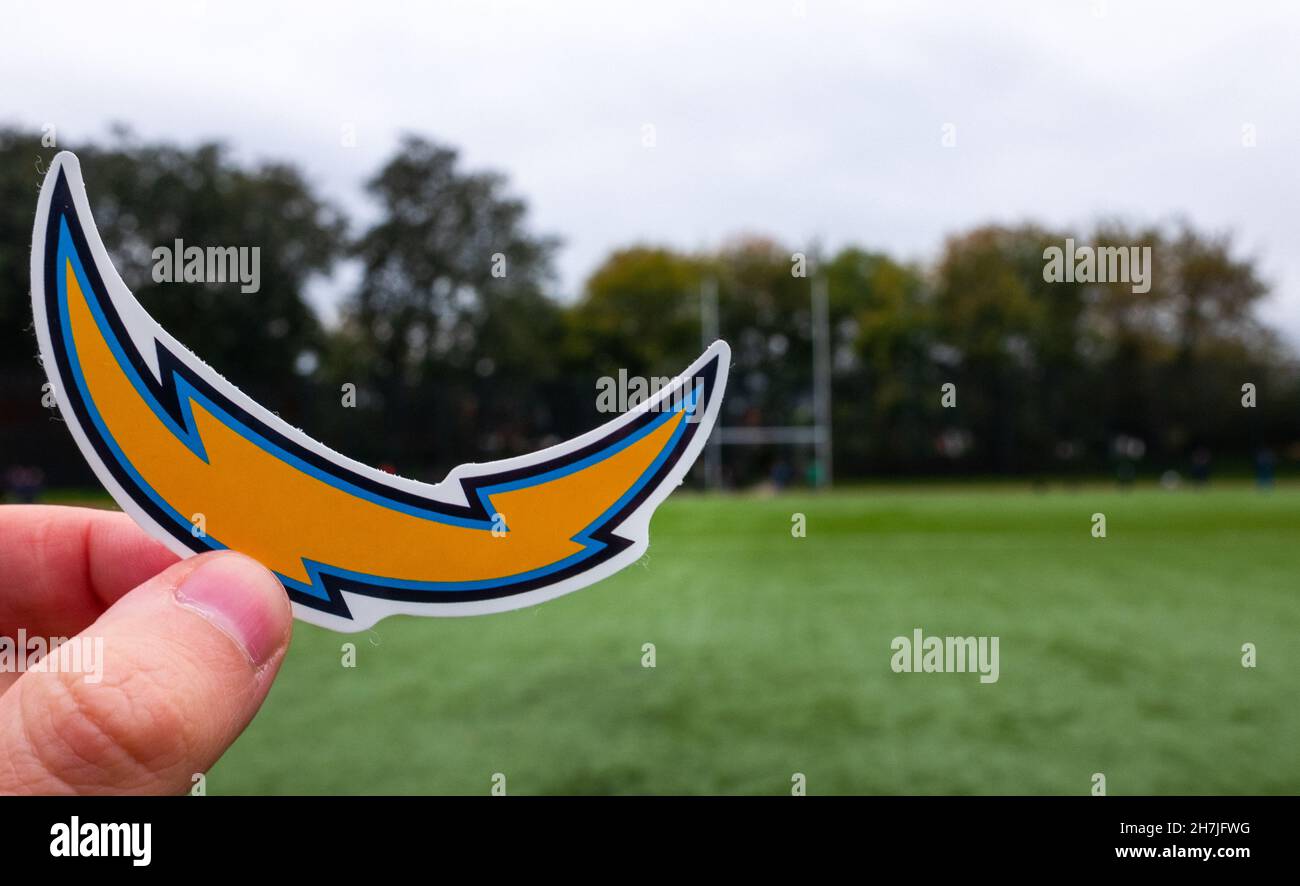 Los angeles chargers helmet hi-res stock photography and images - Alamy