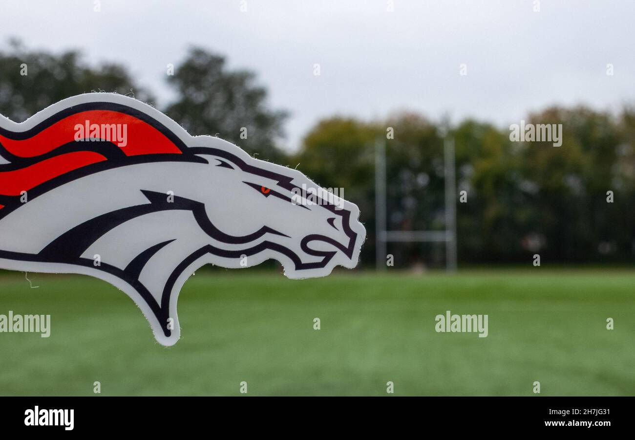 September 16, 2021, Denver, Colorado. Emblem of a professional American ...
