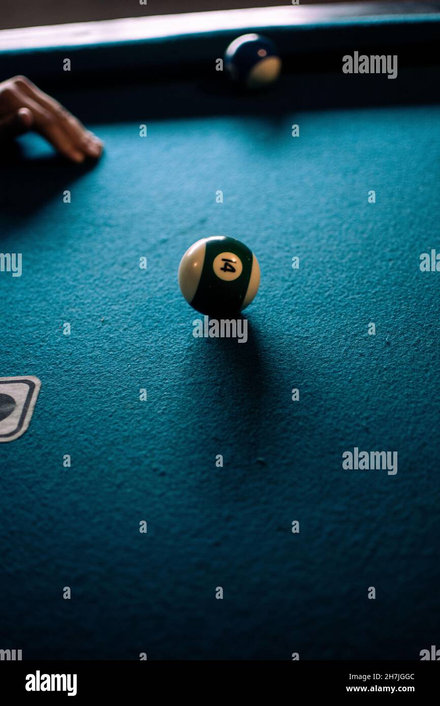 Billiard green pool ball number 14 snooker hi-res stock photography and ...