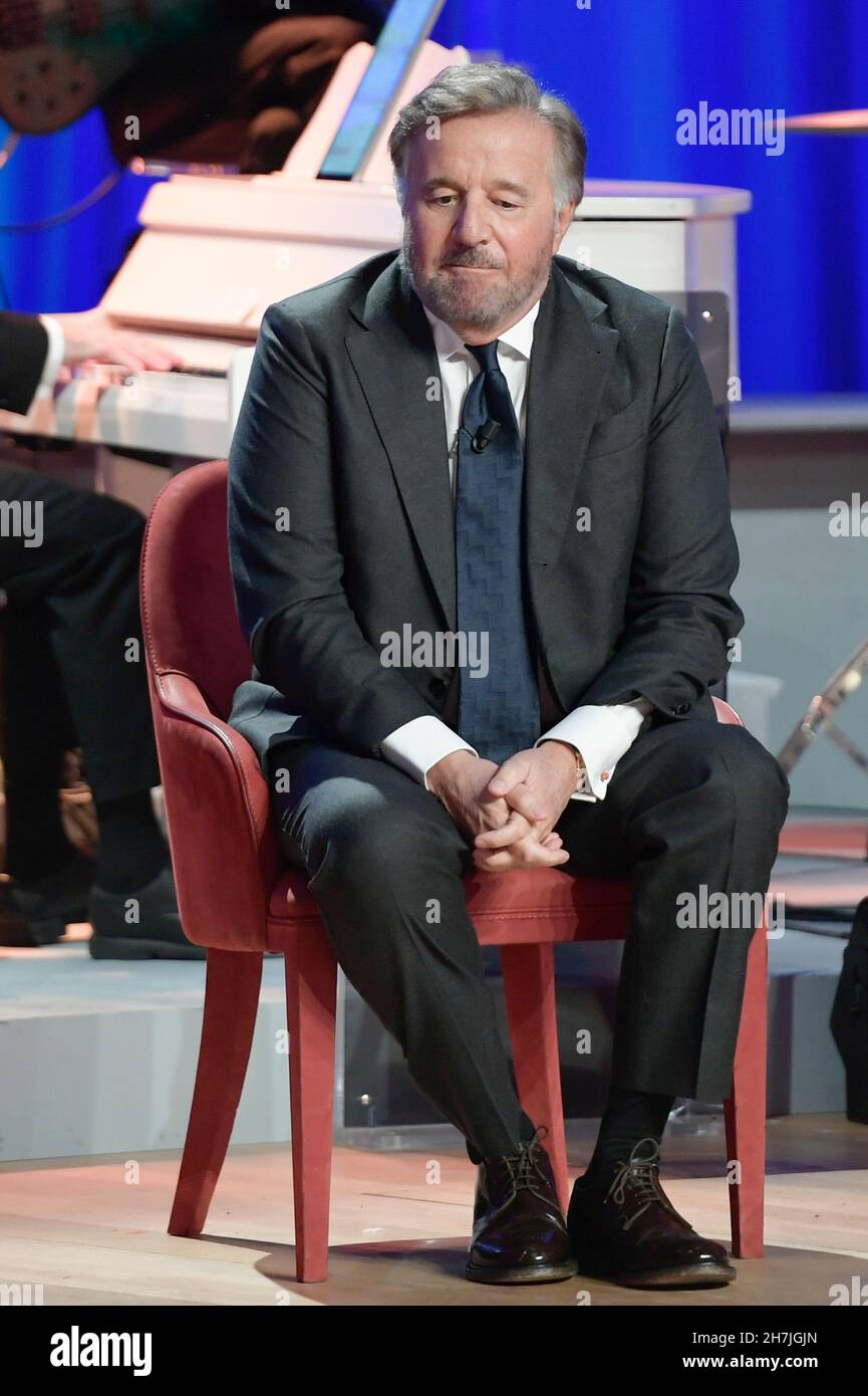 Christian De Sica attends the fifth episode of the Maurizio Costanzo ...