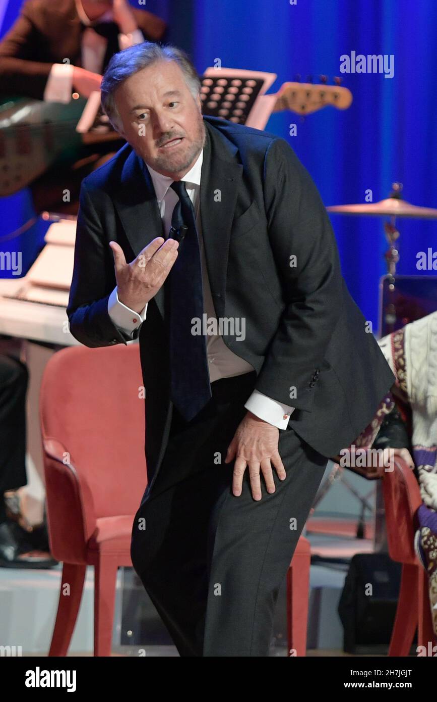 Christian De Sica attends the fifth episode of the Maurizio Costanzo ...