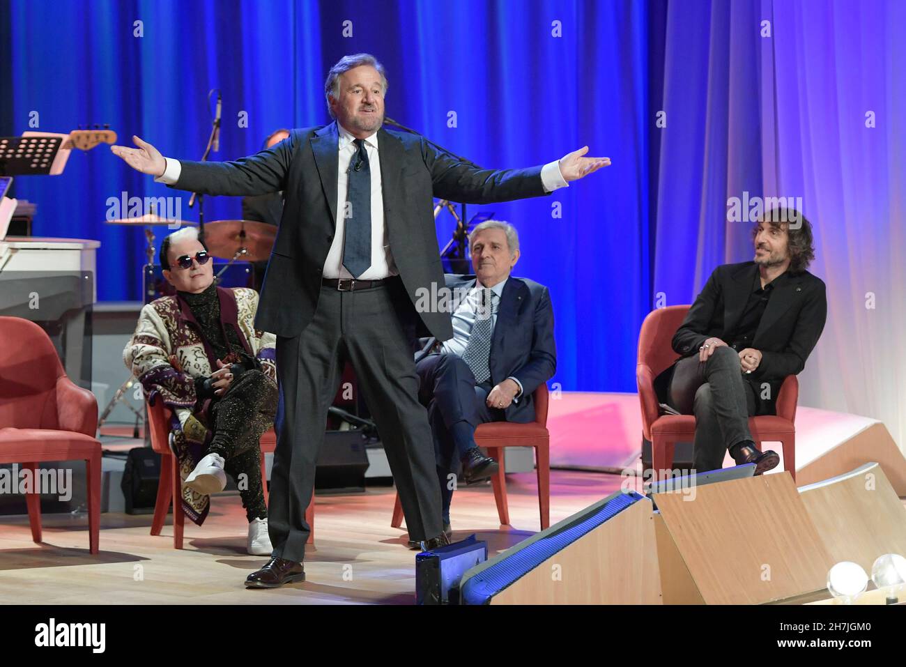 Christian De Sica attends the fifth episode of the Maurizio Costanzo ...