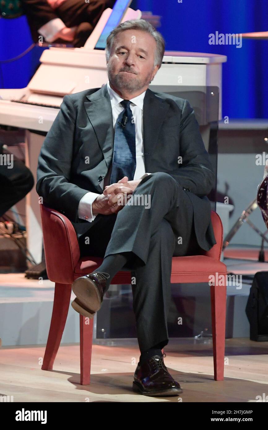 Christian De Sica attends the fifth episode of the Maurizio Costanzo ...