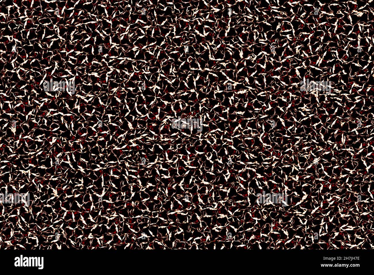 Illustration of red and cream toned crumpled texture on black ...