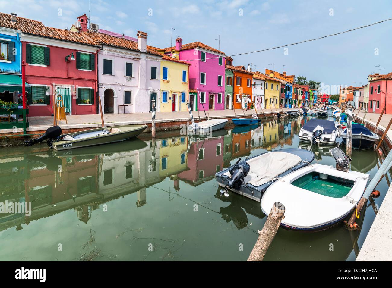The magical colors of Burano and the Venice lagoon Stock Photo - Alamy