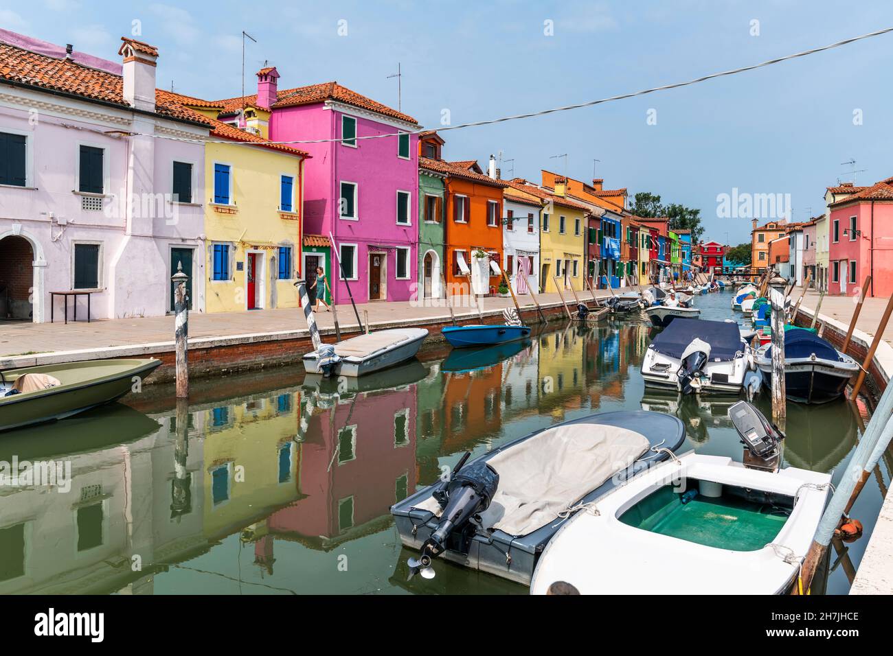 The magical colors of Burano and the Venice lagoon Stock Photo - Alamy