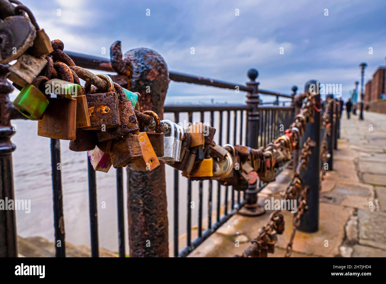 Metal fence near river hi-res stock photography and images - Alamy