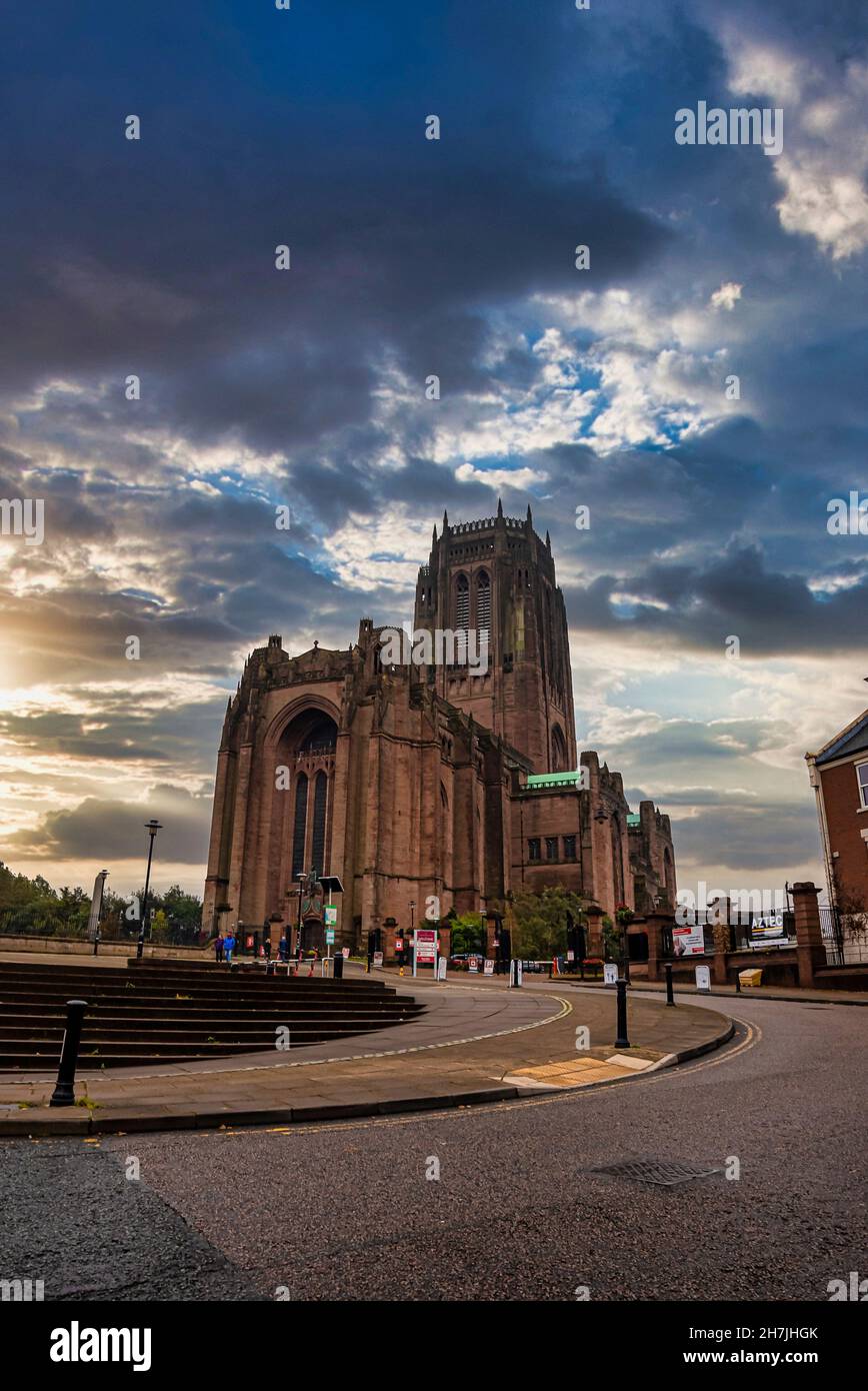 Liverpool Cathedral or the Cathedral Church of the Risen Christ Stock ...