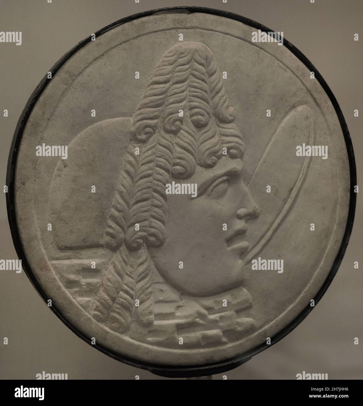 Marble oscillum of the 1st century A.D. It used to be suspended as an ...