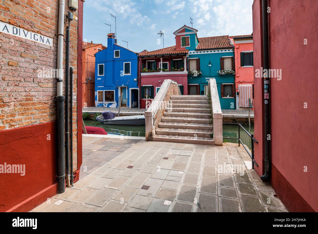 The magical colors of Burano and the Venice lagoon Stock Photo - Alamy