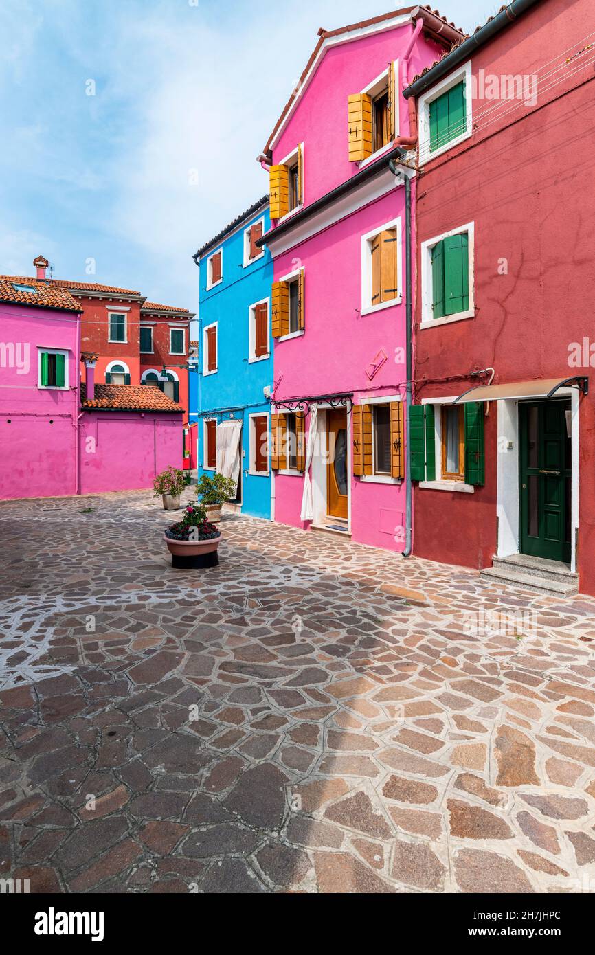 The magical colors of Burano and the Venice lagoon Stock Photo - Alamy