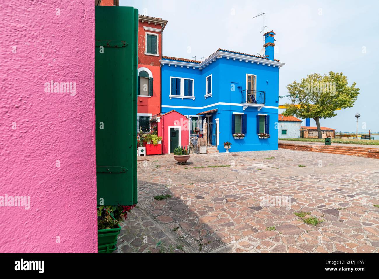 The magical colors of Burano and the Venice lagoon Stock Photo - Alamy