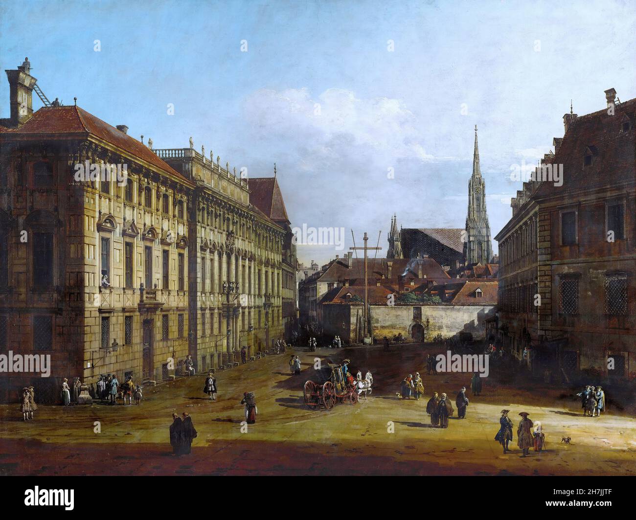 Bernardo Bellotto (1721-1780) - Der Lobkowitzplatz in Wien Stock Photo ...