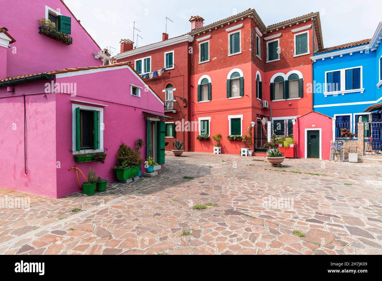 The magical colors of Burano and the Venice lagoon Stock Photo - Alamy