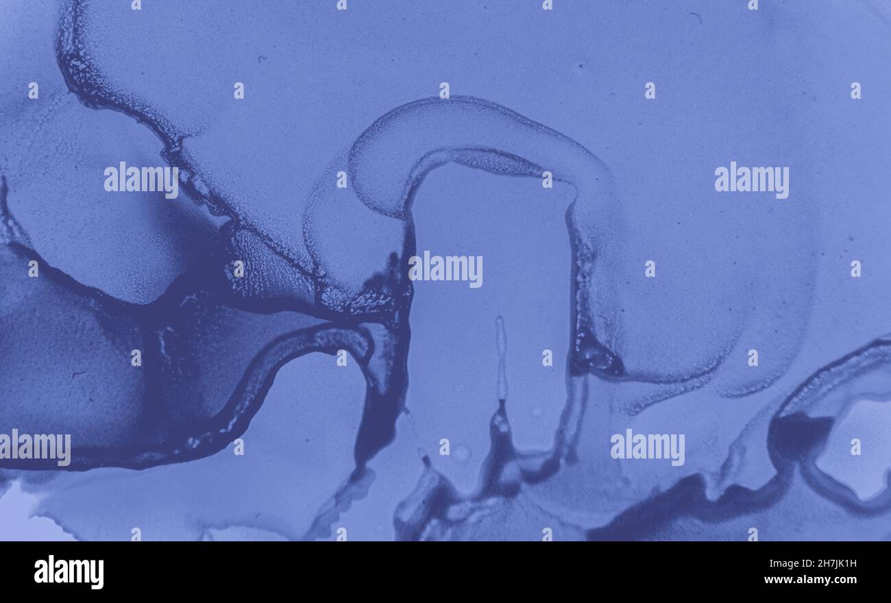 Blue Ink Texture. Marble Splatter. Modern Stock Photo - Alamy