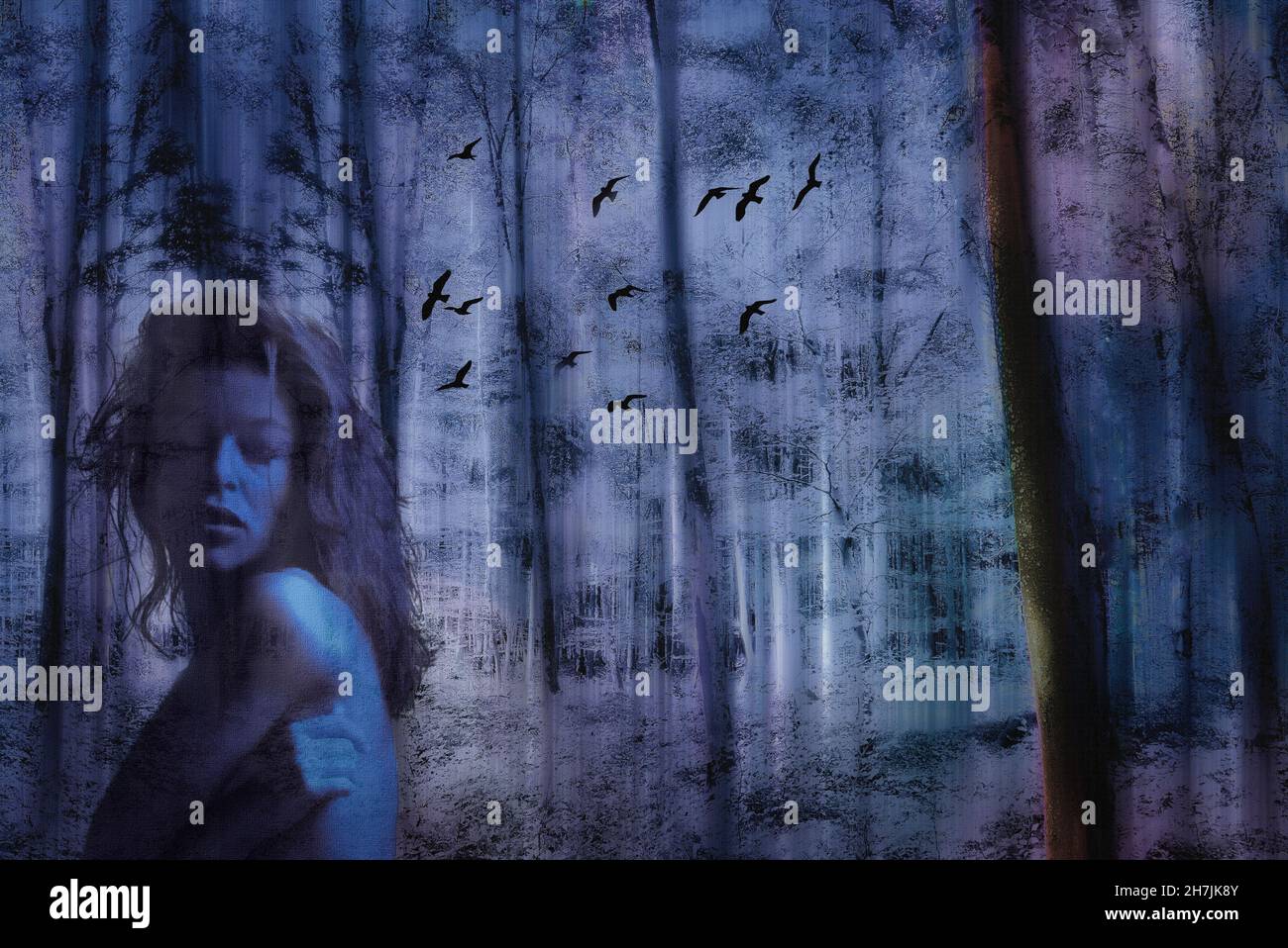 CONTEMPORARY ART: Fear not the Night Stock Photo - Alamy