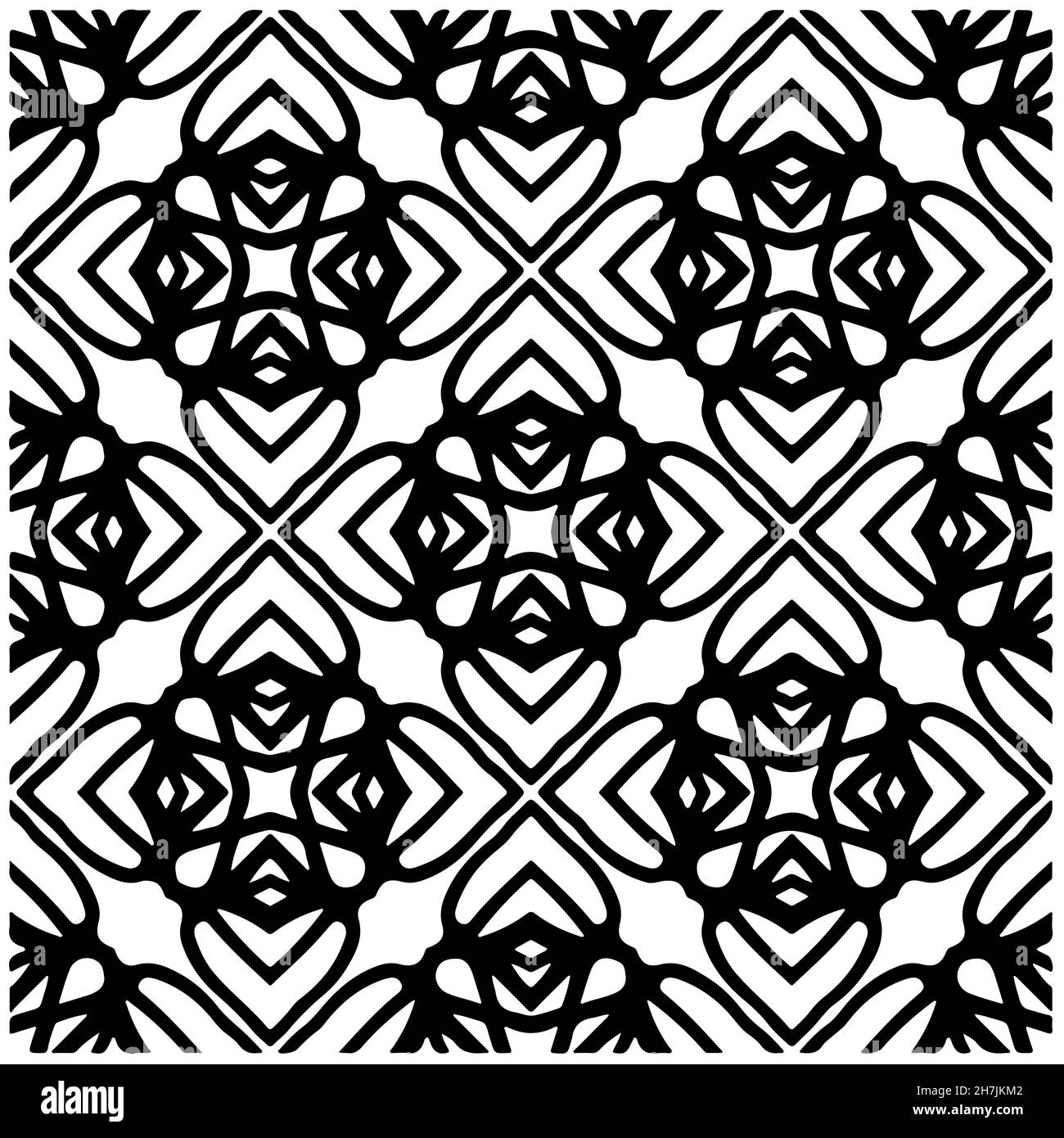 Vector pattern with symmetrical elements . Repeating geometric tiles ...