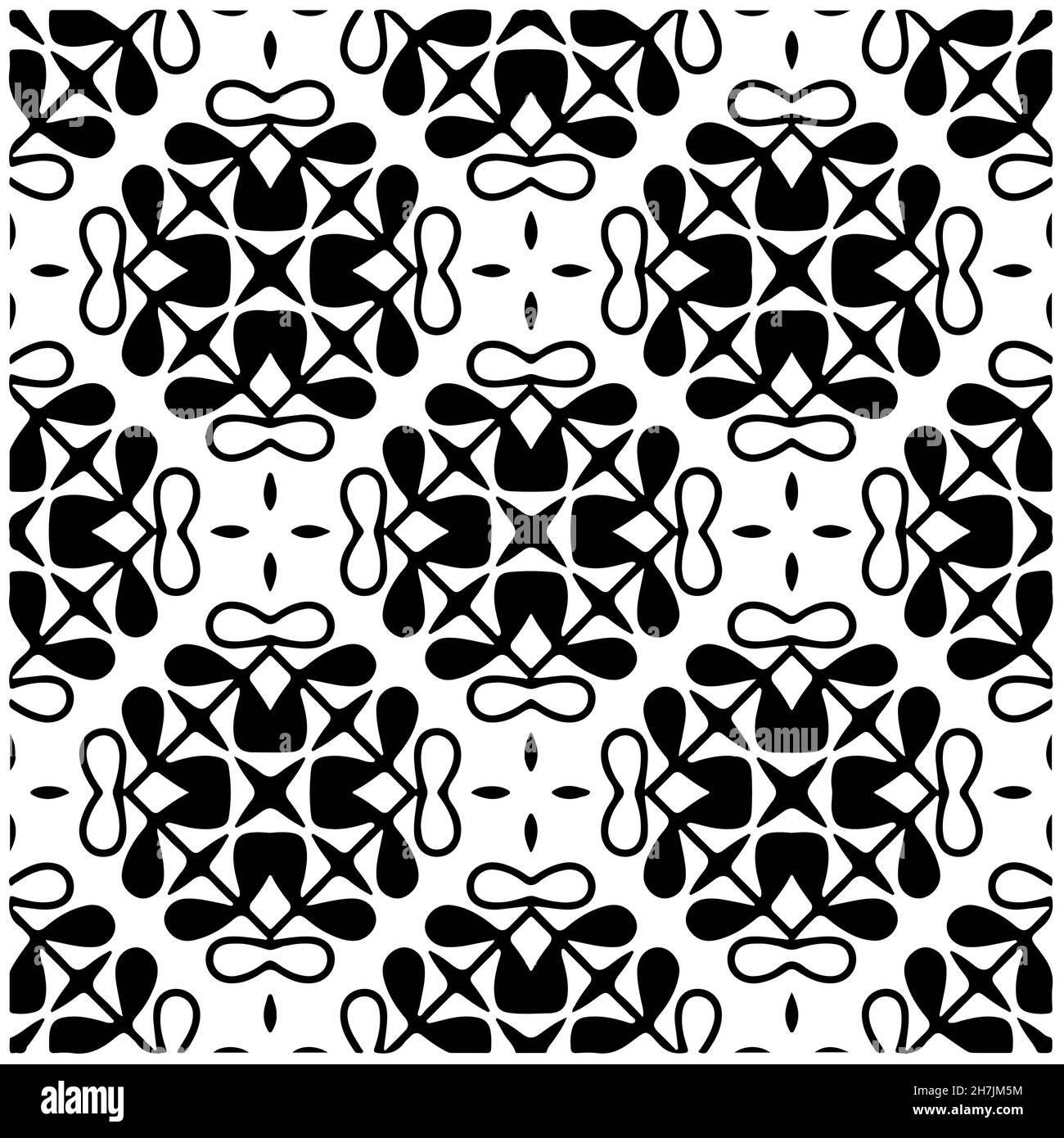 Vector pattern with symmetrical elements . Repeating geometric tiles ...