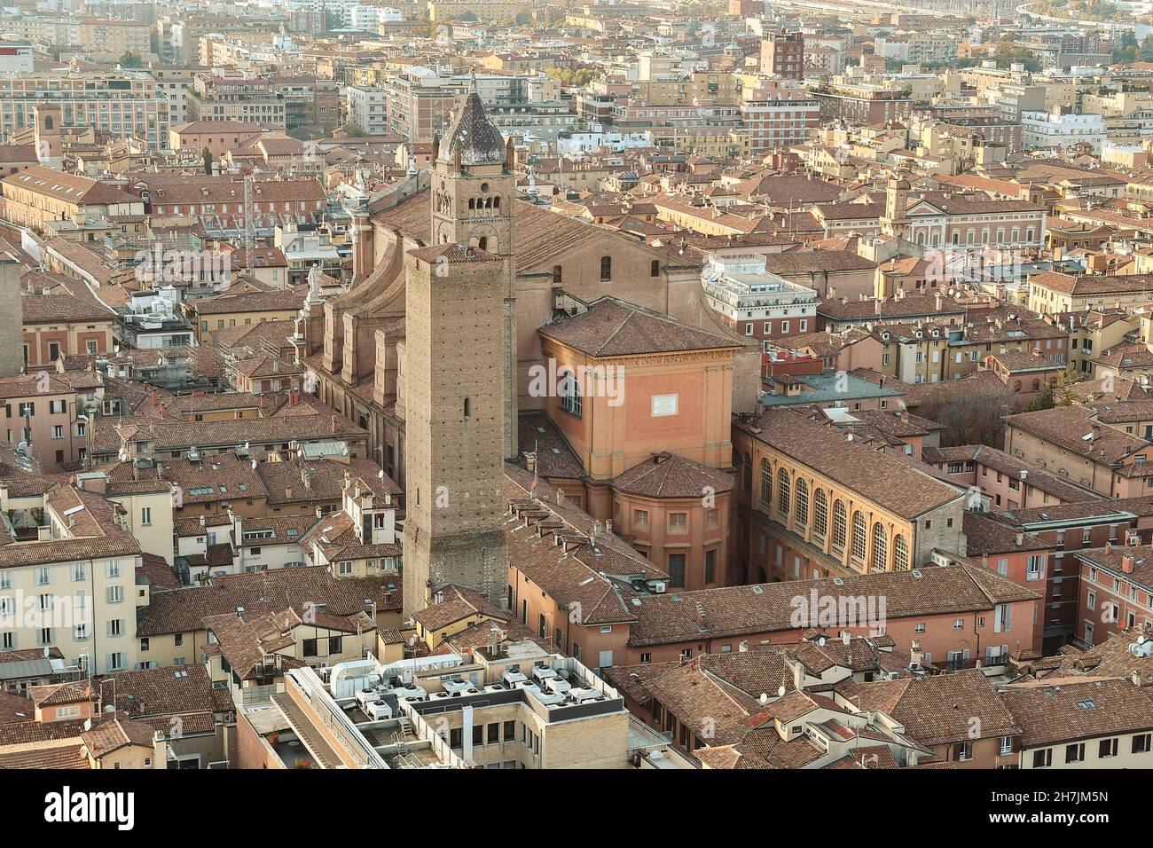 Top view from Asinelli Tower, Bologna Stock Photo - Alamy