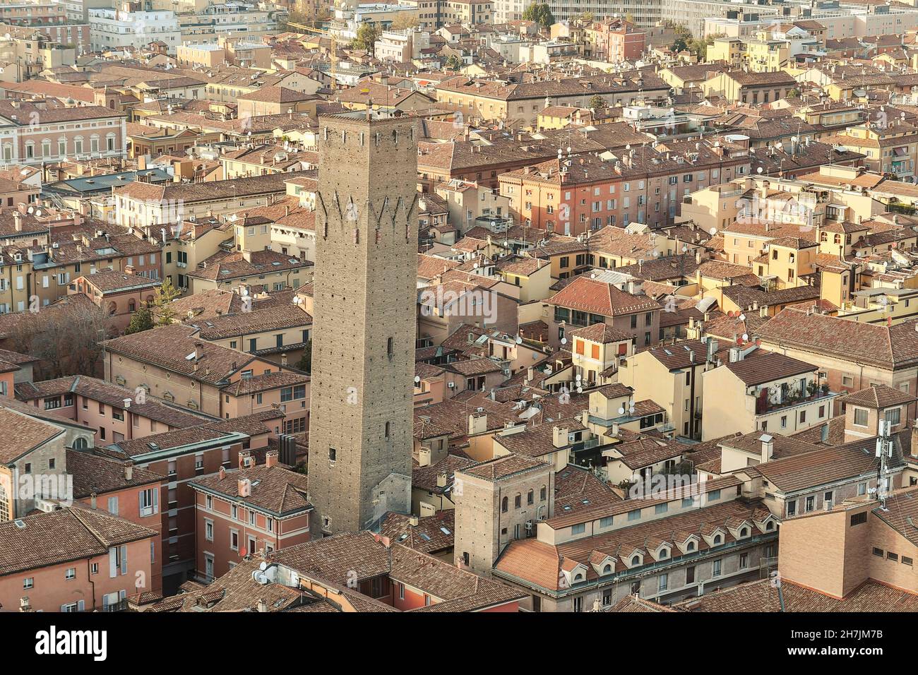 Top view from Asinelli Tower, Bologna Stock Photo - Alamy