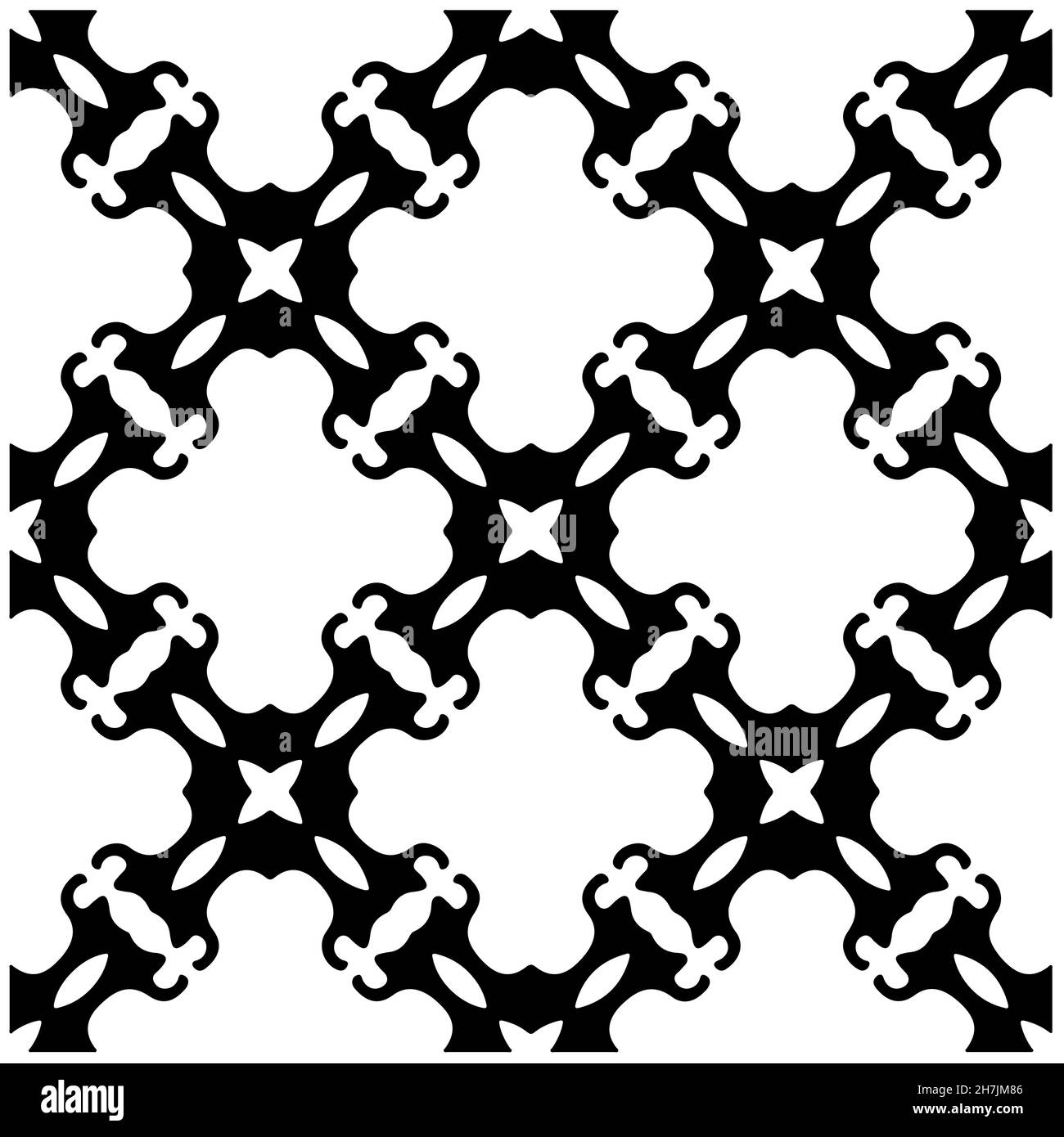 Vector pattern with symmetrical elements . Repeating geometric tiles ...