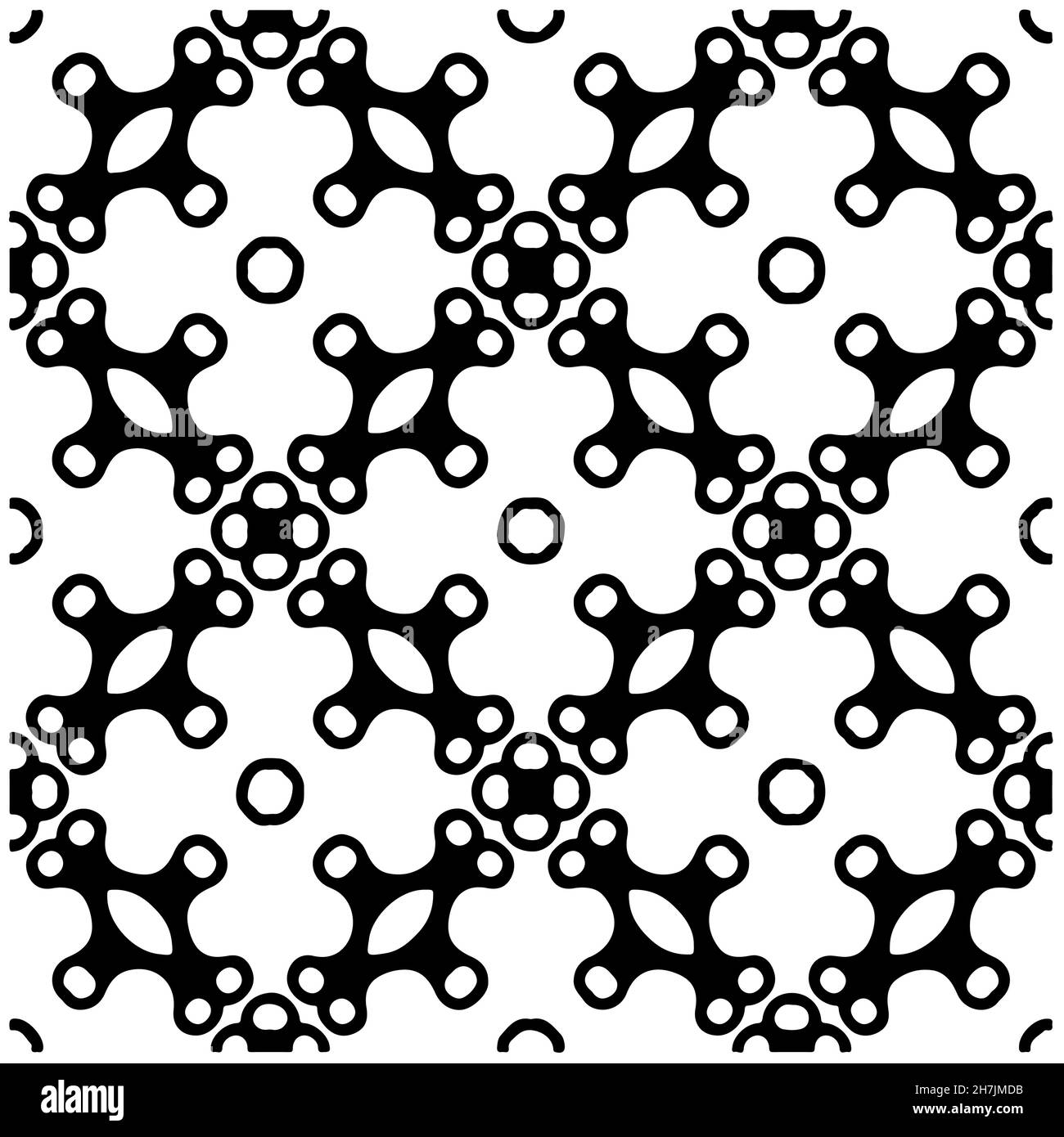 Vector pattern with symmetrical elements . Repeating geometric tiles ...