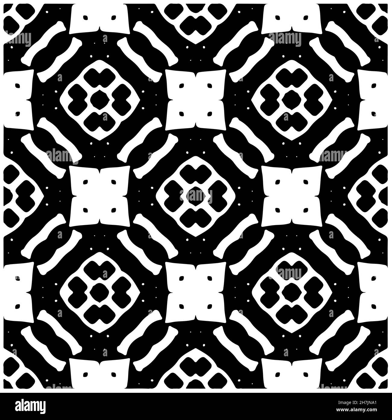 Vector pattern with symmetrical elements . Repeating geometric tiles ...