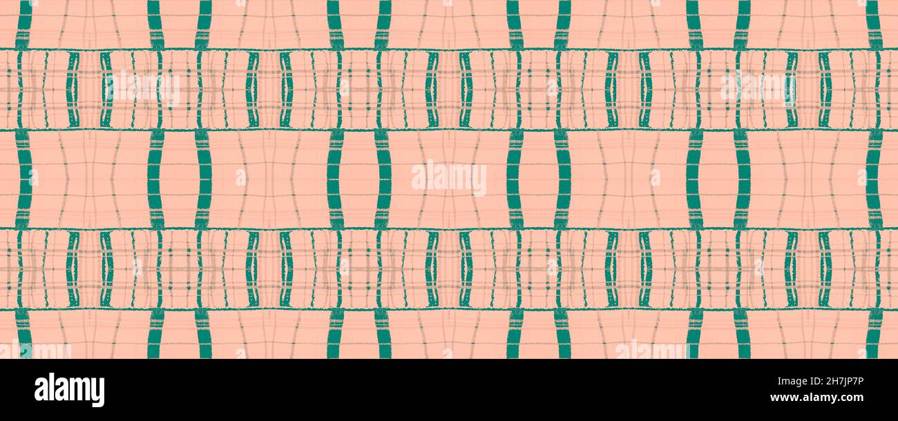 Pink Rustic Plaid. Watercolour Tartan Pattern Stock Photo - Alamy