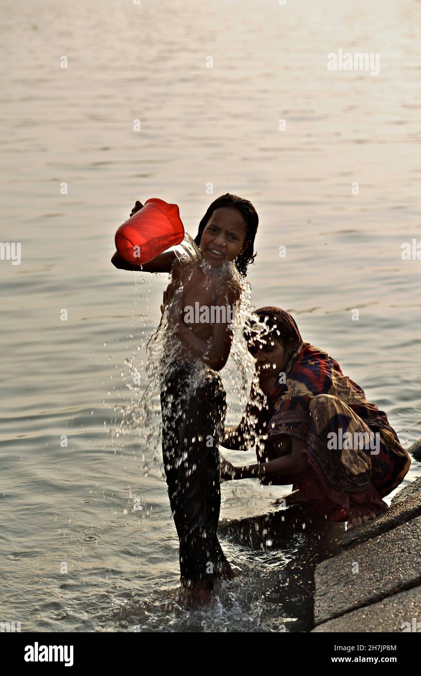 Water pollution bangladesh colour hi-res stock photography and images ...