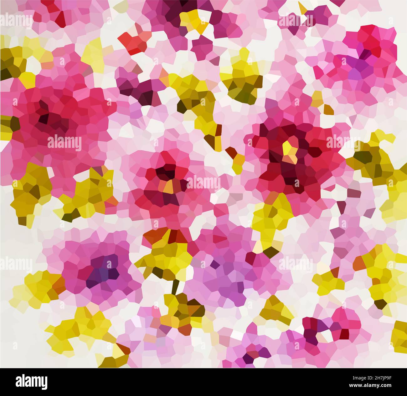 The background is a mosaic of flowers. Vector illustration Stock Vector ...