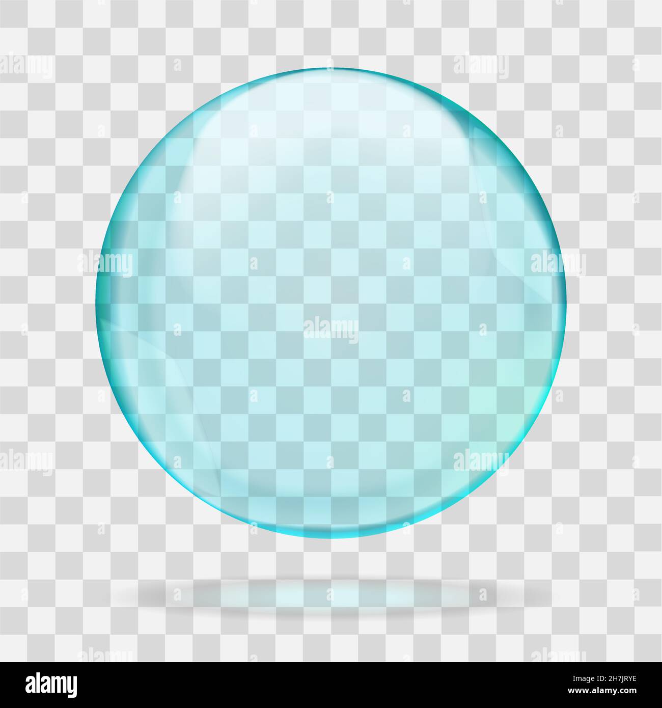 Blue translucent light sphere with glares and transparency Stock Vector ...