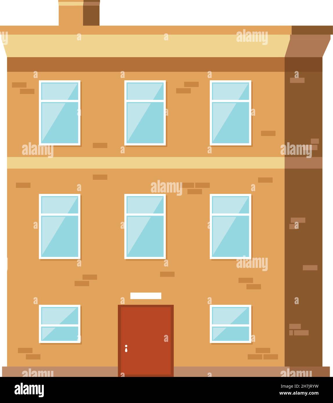 great yellow building over white Stock Vector Image & Art - Alamy