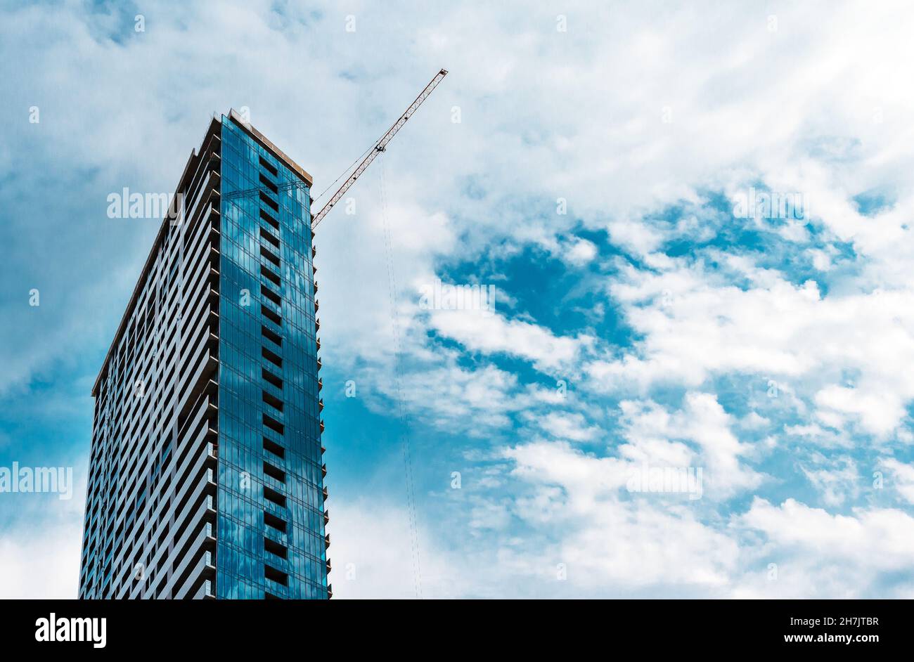 Batumi, Georgia. 2 April 2021 - new building near the Alley of Heroes ...