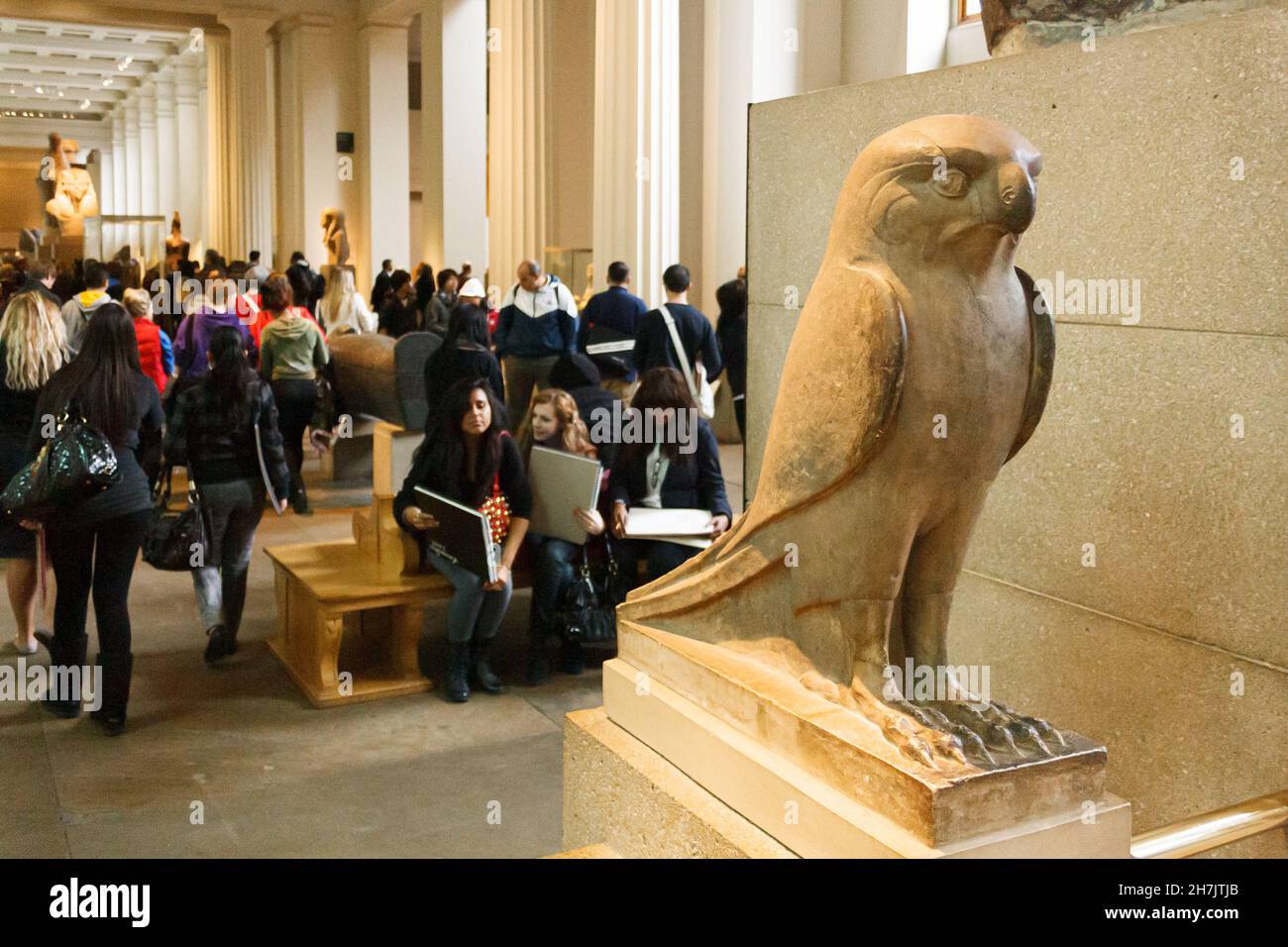 London, United Kingdom; March 16th 2011: Sculpture of the Egyptian god ...