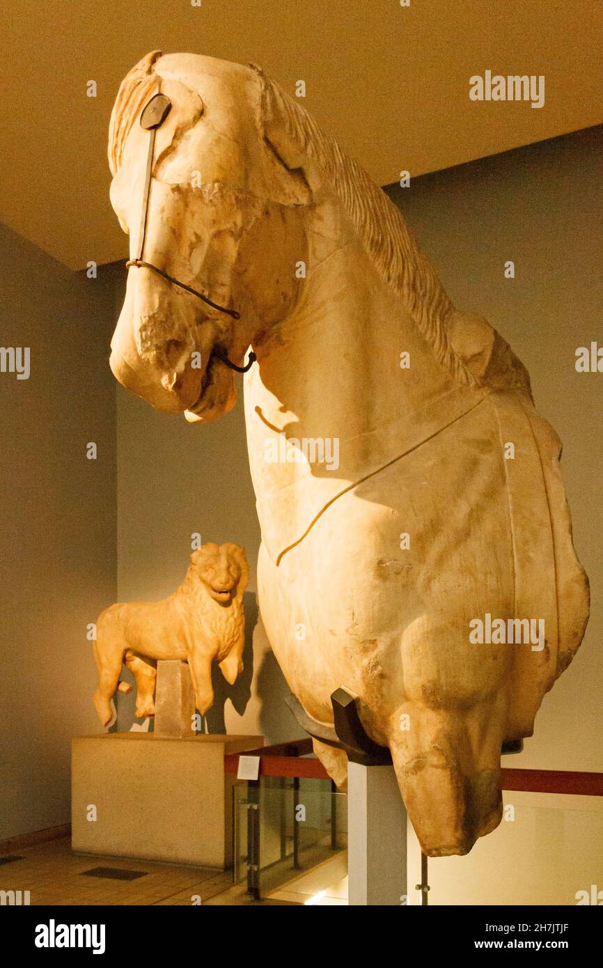 London, United Kingdom; March 16th 2011: Sculptures of ancient Greece ...