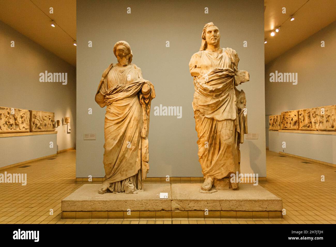 London, United Kingdom; March 16th 2011: Sculptures of ancient Greece ...