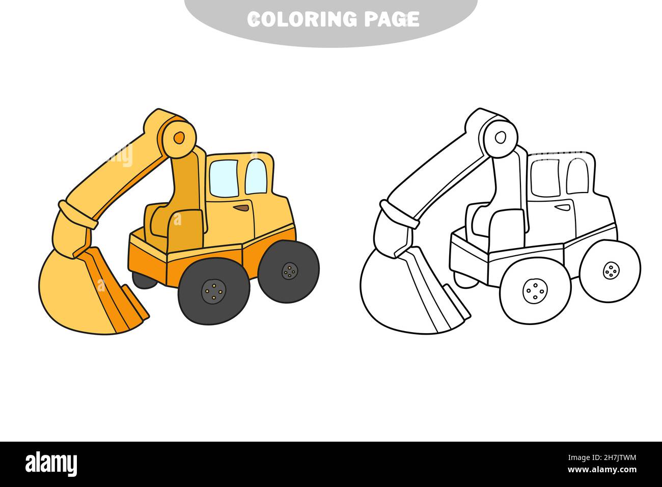 Printable Excavator Coloring Pages [2025]